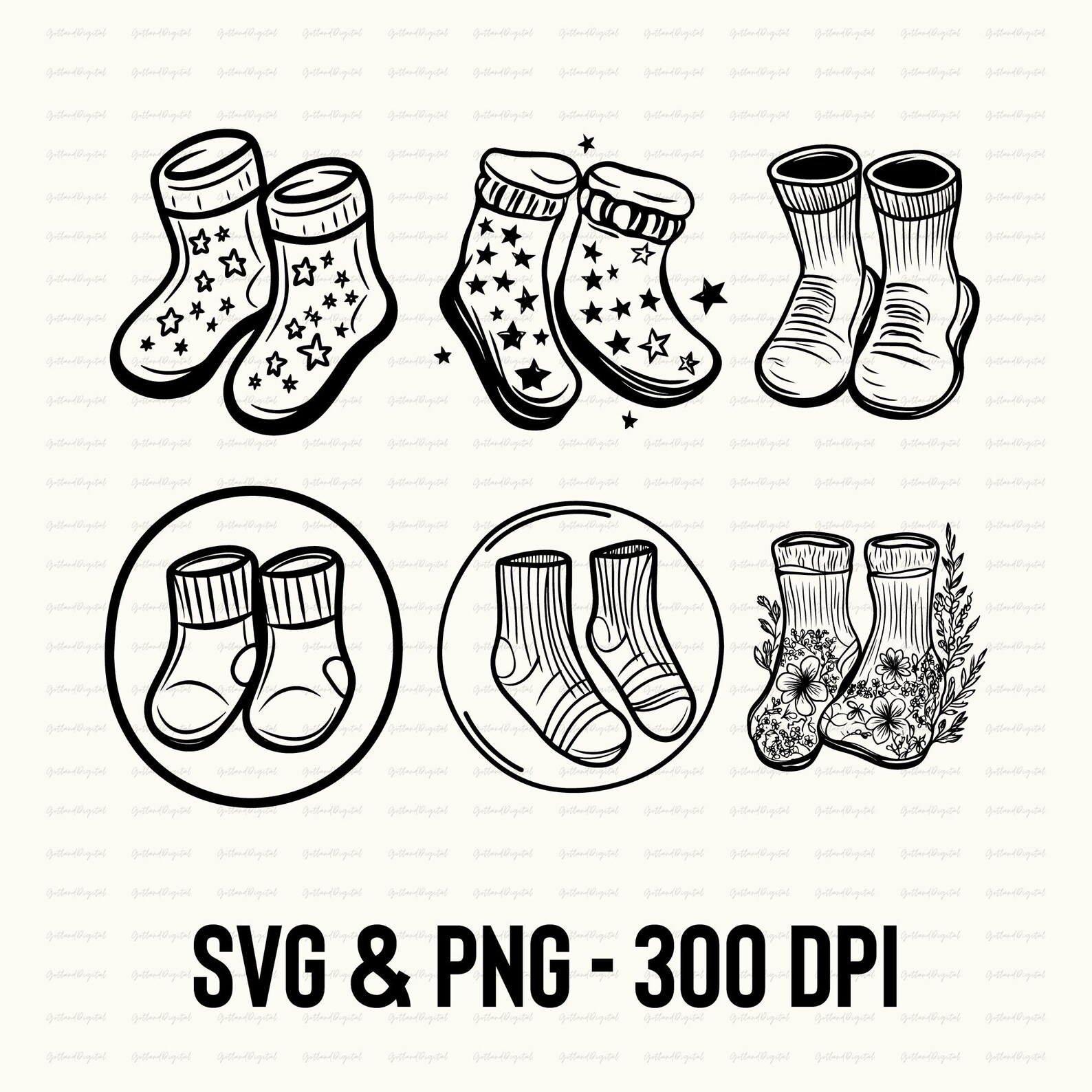 Socks Svg Png, Socks Clipart, Socks Silhouette, Socks Vector, Socks Cut ...