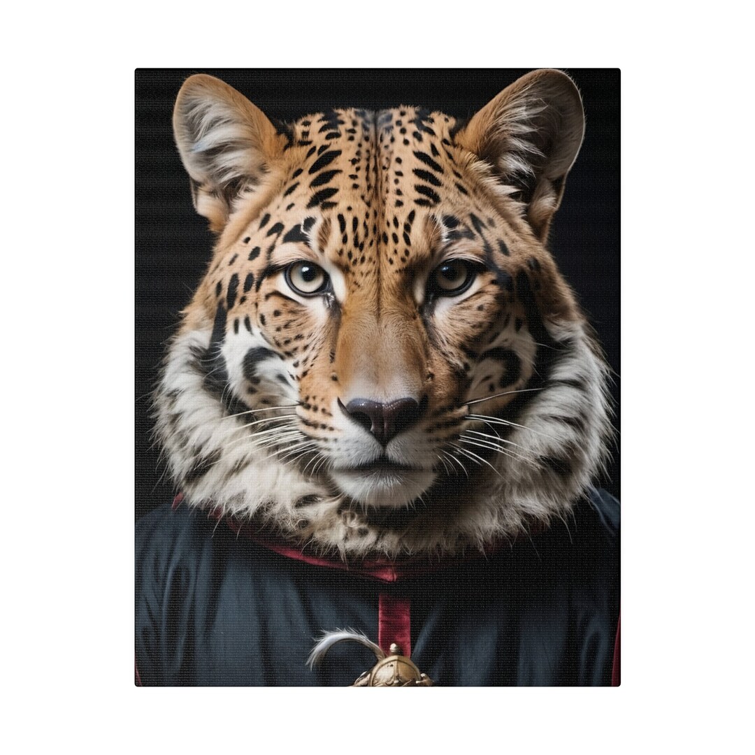 Medieval Leopard Portrait Wall Art Home Wall Decor - Etsy