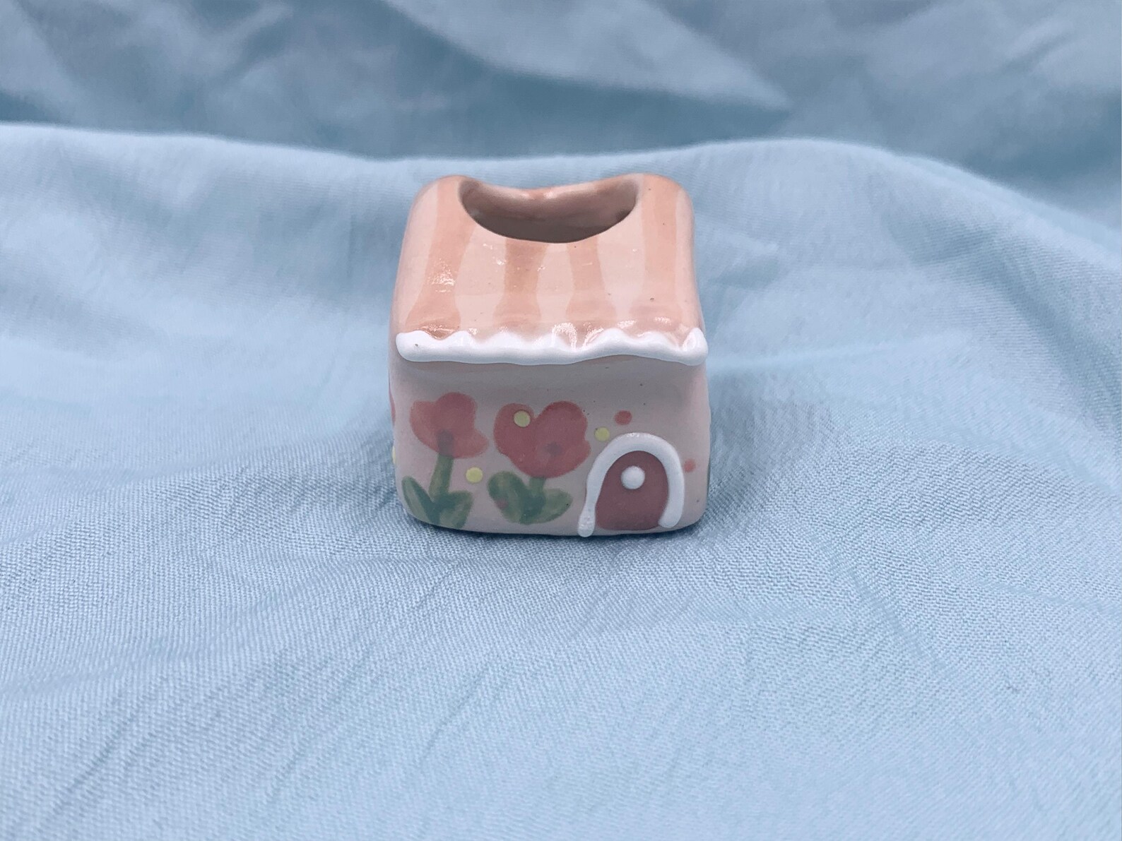 Miniature Ceramic House Vases for Table Decor, Handmade Small Pottery ...