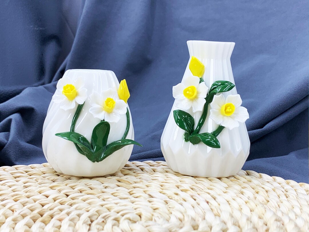 Handmade Mini Ceramic Vases for Table Decor Gifts, Cute Small Pottery ...