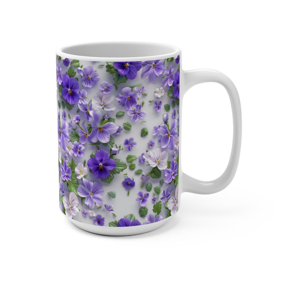 Violets Primrose Mug Grandma's Chic Coffee Cup Best Mother's Day ...