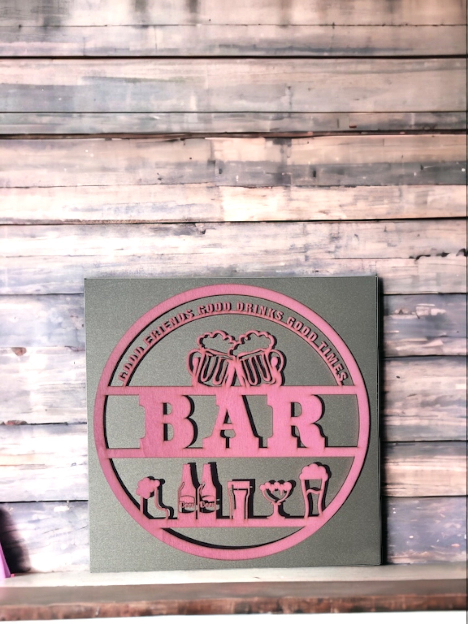 Bar Sign Square Background - Etsy
