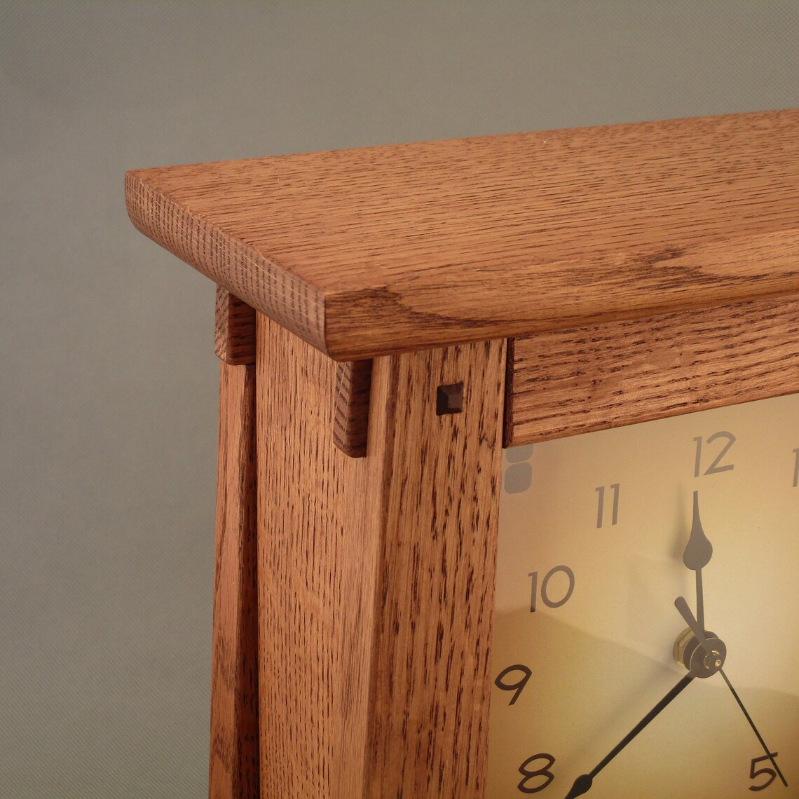 Arts & Crafts Clock Made in Characteristic Quarter Sawn Oak - Etsy