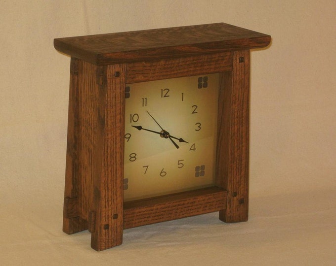 Arts & Crafts Mission Style Clock Quarter Sawn Oak - Etsy