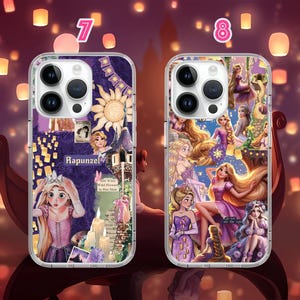 Tangled Rapunzel Princess Aesthetic Phone Case for iPhone Air 17 16 15 ...