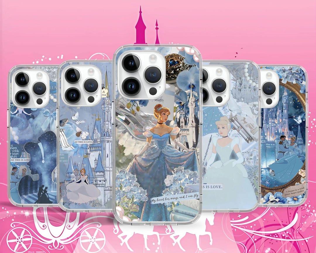 Cinderella Princess Prince Phone Case for iPhone Air 17 16 15 14 11 Pro ...