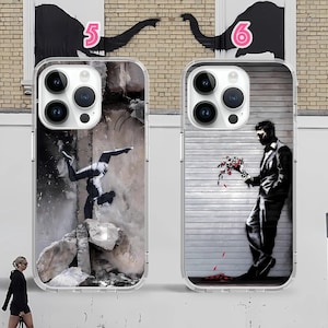 Banksy Graffiti Street Art Phone Case for iPhone Air 17 16 15 14 13 Pro ...