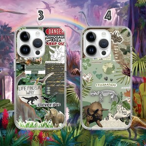 Dinosaur T-rex Aesthetic Phone Case for iPhone Air 17 16 15 14 Pro Max ...