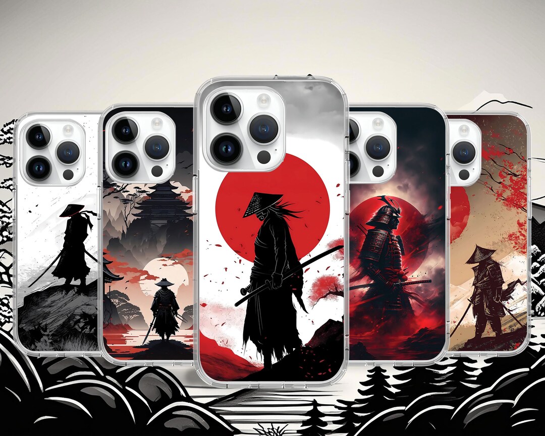 Japan Samurai Ninja Art Phone Case for iPhone Air 17 16 15 14 Pro Max ...
