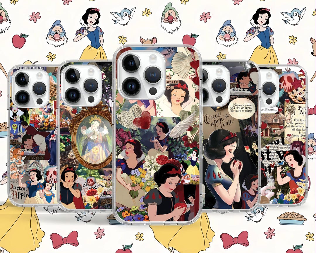Snow White Princess Girly Phone Case for iPhone Air 17 16 15 14 11 Pro ...
