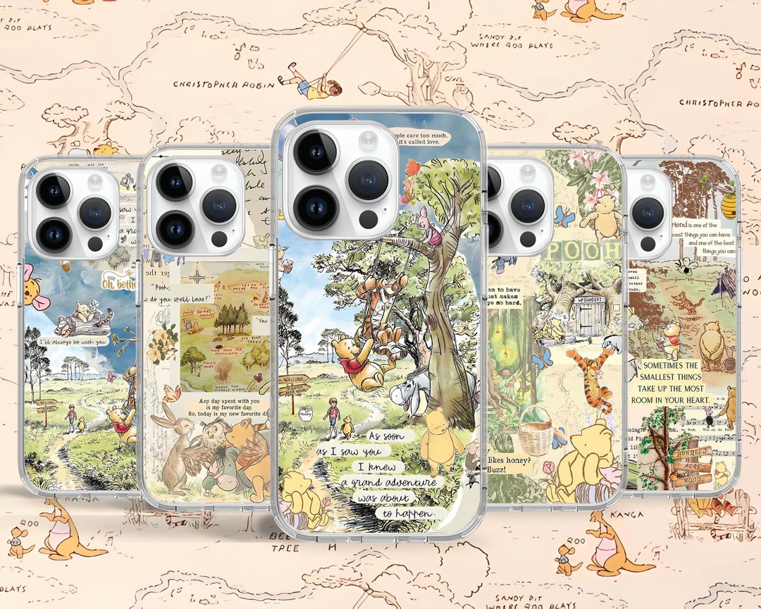 Winnie the Pooh Piglet Tigger Eeyore Phone Case for iPhone Air 17 16 15 ...