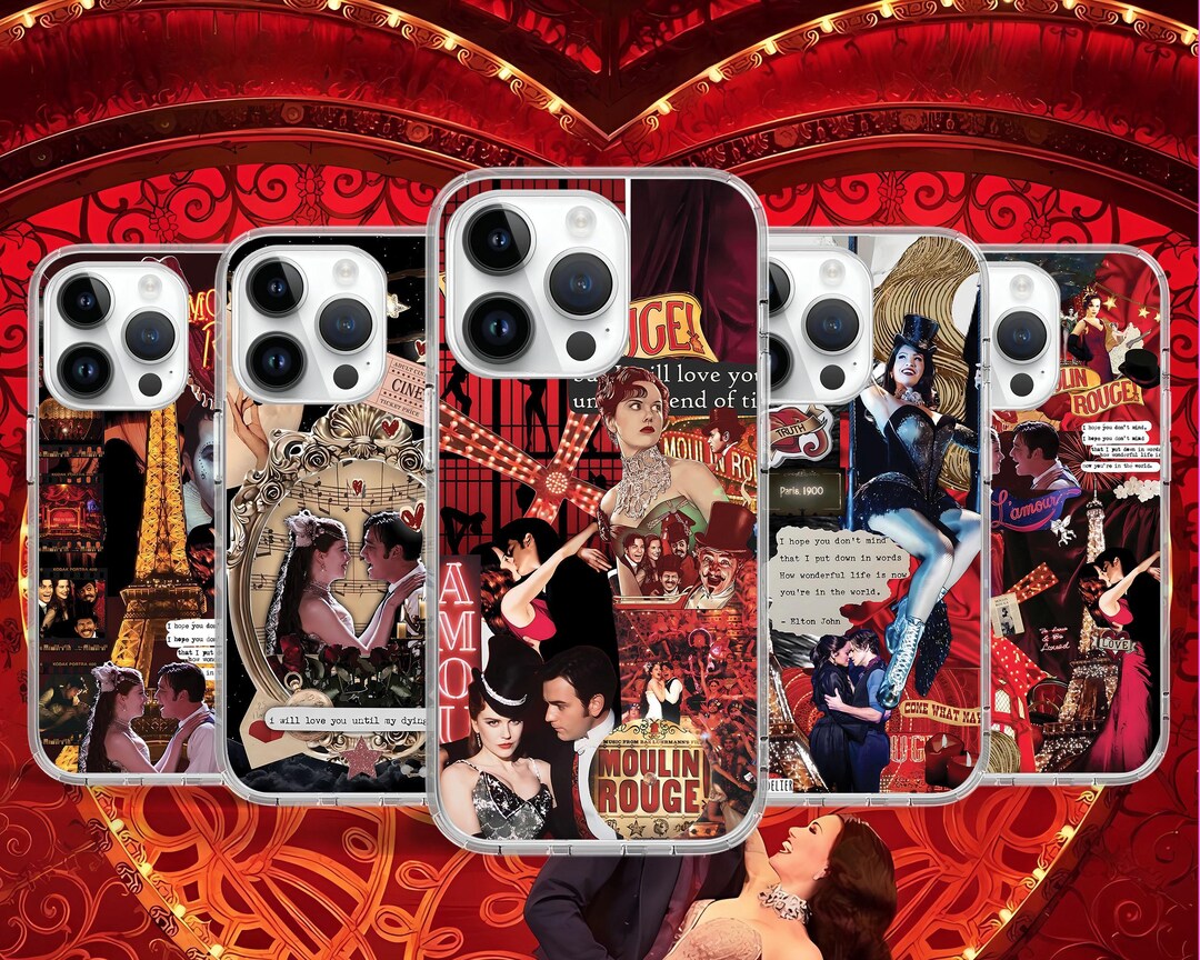 Moulin Rouge Broadway Musical Movie Phone Case for iPhone 16 15 14 13 ...
