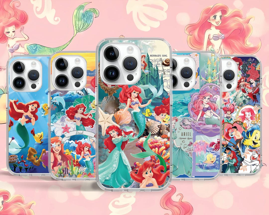 Ariel Princess Little Mermaid Phone Case for iPhone Air 17 16 15 14 Pro ...
