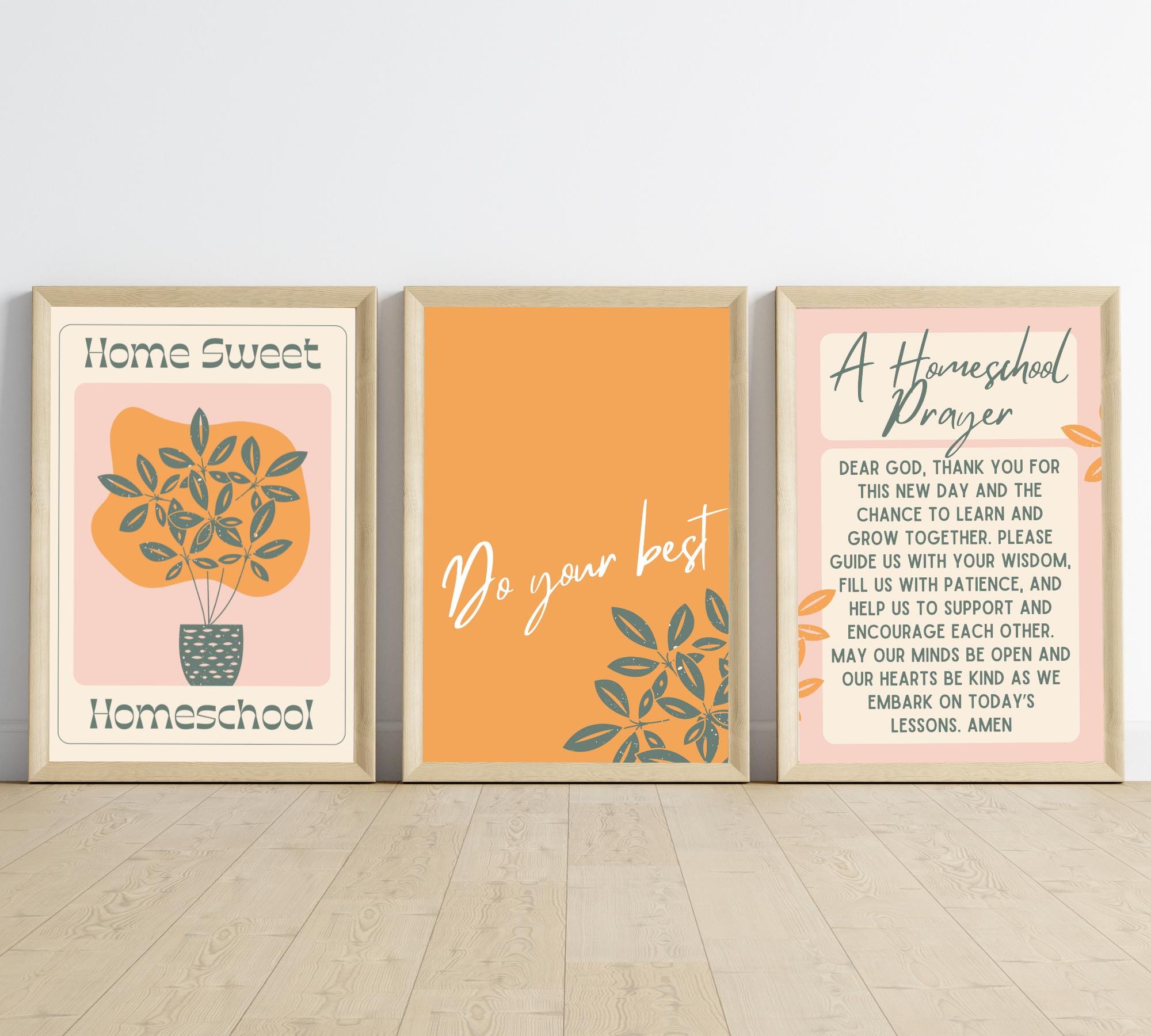 Homeschool Wall Decor, Homeschool Wall Art, Printable Home School ...