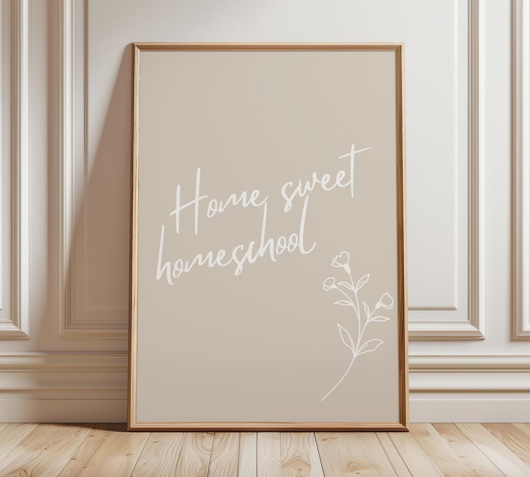 Homeschool Wall Decor, Homeschool Wall Art, Printable Home School ...