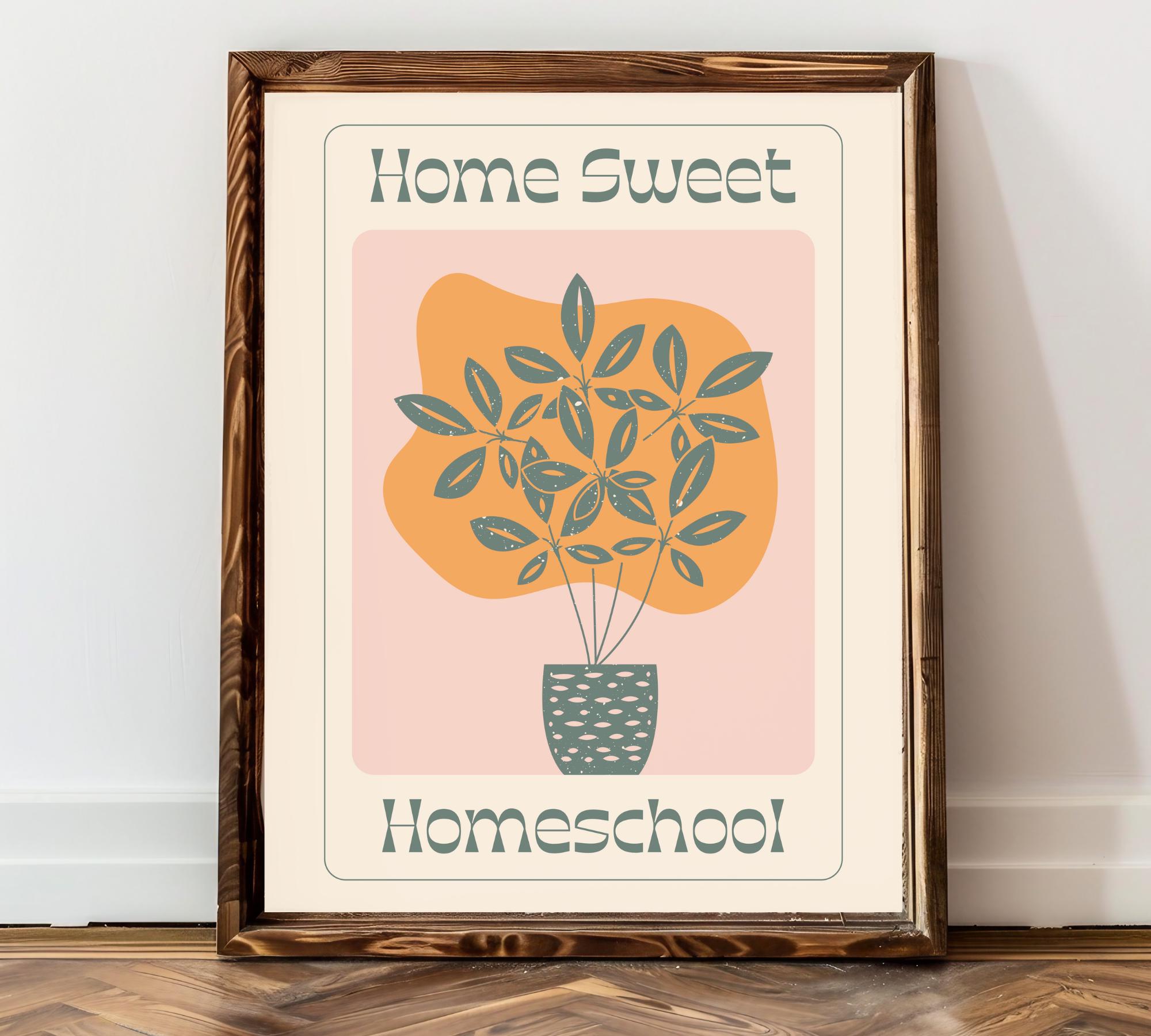 Homeschool Wall Decor, Homeschool Wall Art, Printable Home School ...