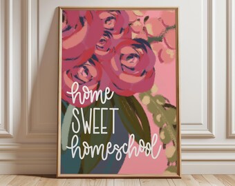 Homeschool Wall Decor, Homeschool Wall Art, Printable Home School ...