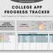 College Application Progress Tracker | Track Deadlines, Essays ...