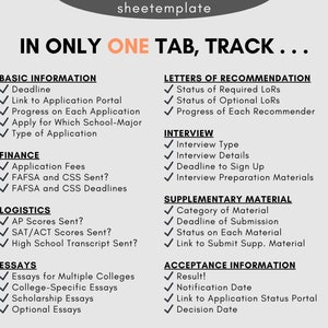College Application Progress Tracker | Track Deadlines, Essays ...