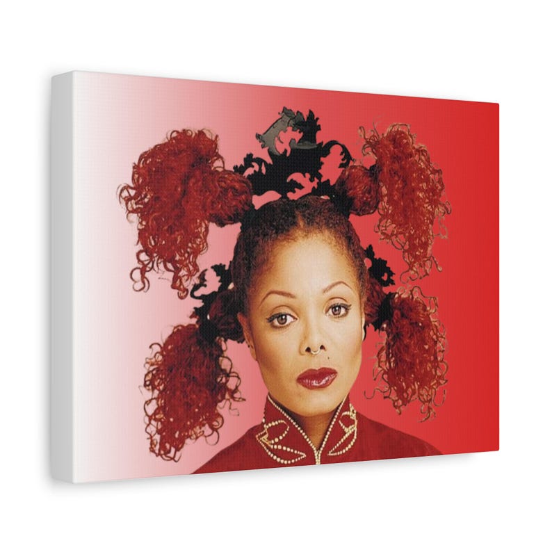 Canvas Wall Art, Janet Jackson Inspired, Print Poster Picture Decor ...