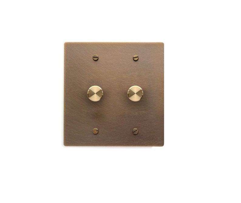 Retro Antique Brass Dimmer Switch Plate - Perfect for Home Lighting - Etsy
