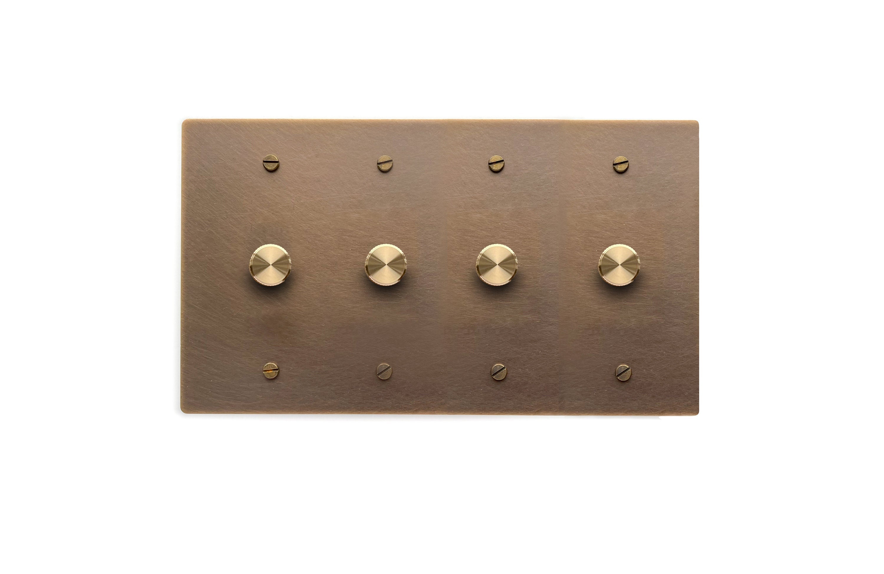 Retro Antique Brass Dimmer Switch Plate - Perfect for Home Lighting - Etsy