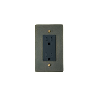 Toggle, Dimmer, Outlet Combo Switch Plates - Antique Bronze Brass ...