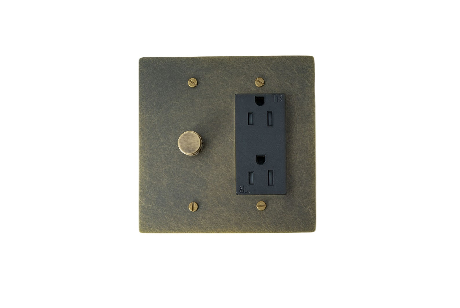 Toggle, Dimmer, Outlet Combo Switch Plates - Antique Bronze Brass ...