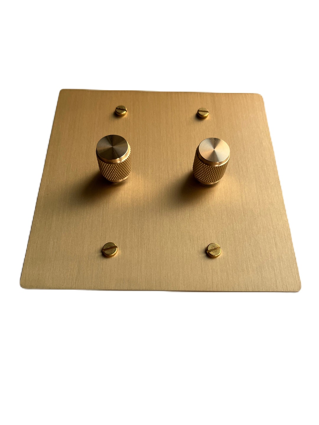 Gold Brass Dimmer Switch Plate - Single Pole / 3 Way - Etsy