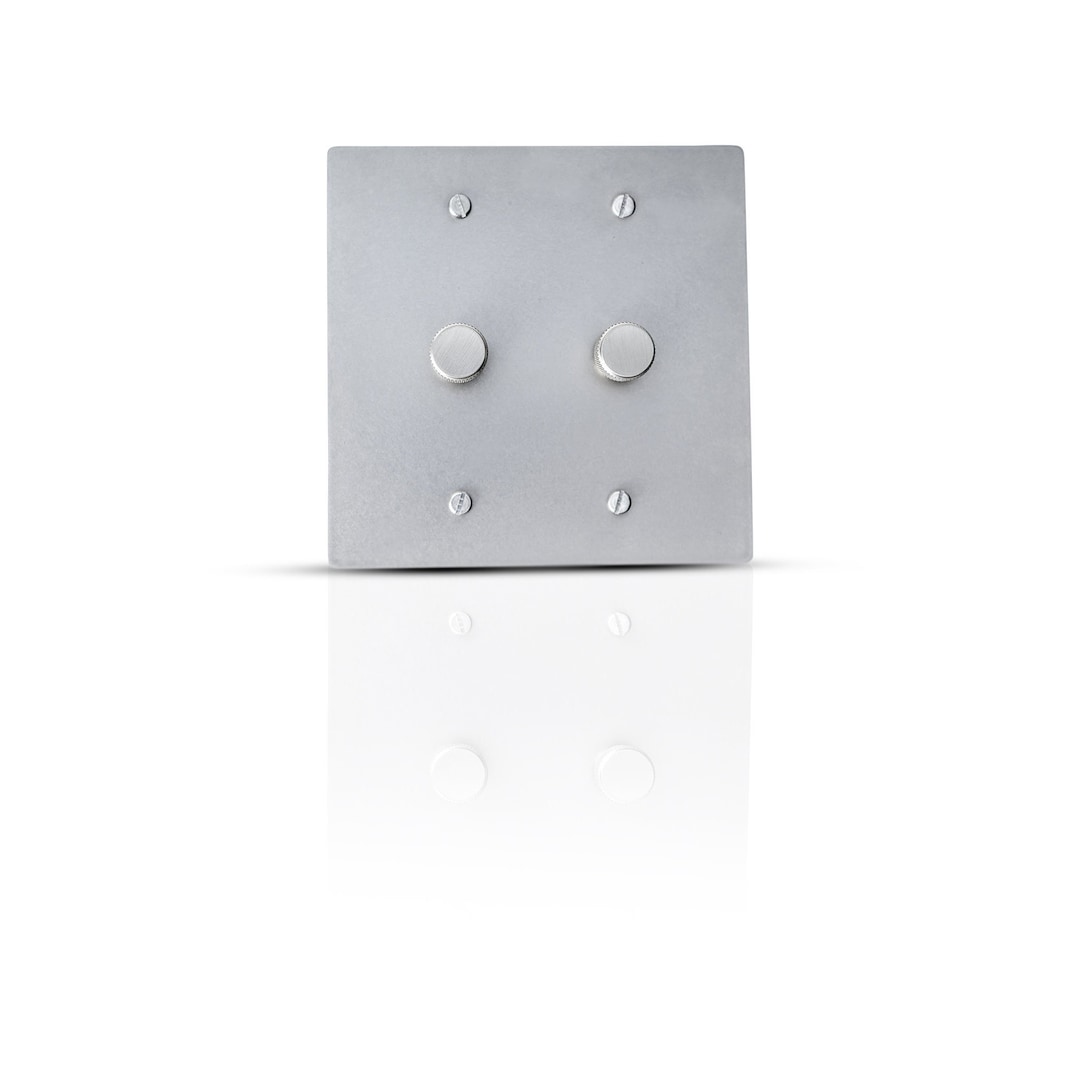 Rotary Dimmer Switch Plate - Brushed Metal Finish - Etsy