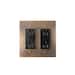 Antique Brass Outlet Cover With Black Receptacle - Rustic Industrial ...