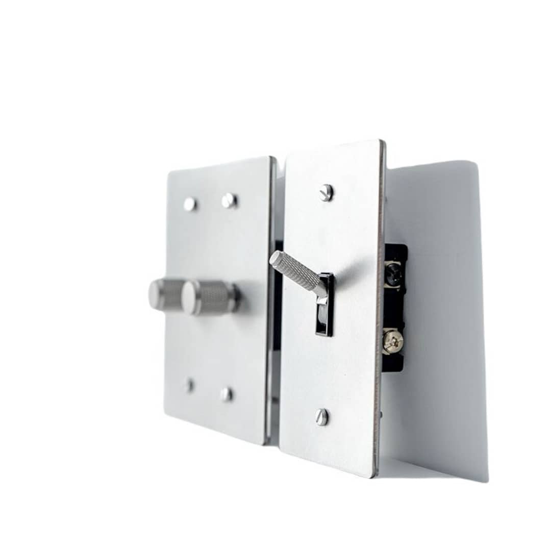 Toggle, Dimmer, Outlet Combo Switch Plates - Stainless Steel Finish - Etsy