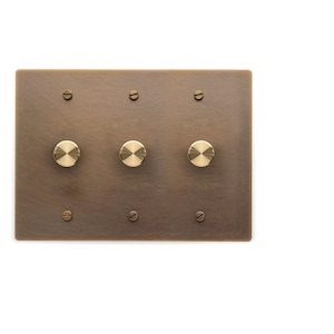 Retro Antique Brass Dimmer Switch Plate - Perfect for Home Lighting - Etsy