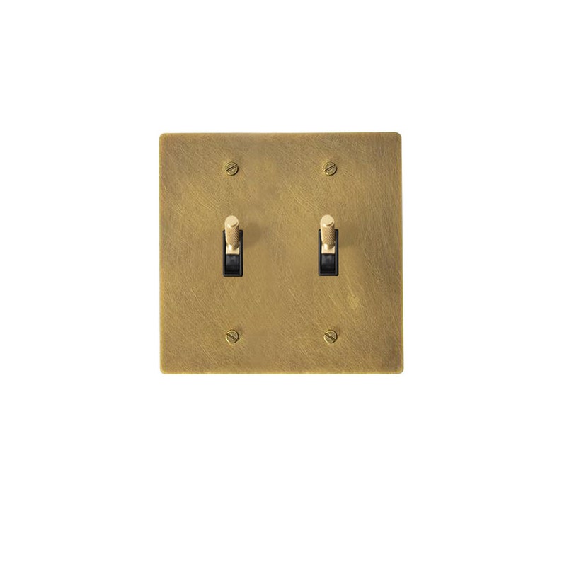 Aged Brass Toggle Light Switch Plate - Etsy