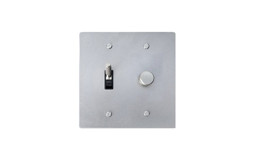 Metal Toggle and Rotary Dimmer Switch Combo - Etsy