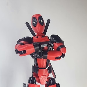 Deadpool - Dummy 13 Action Figure - Poseable Articulated Figurine - Red ...