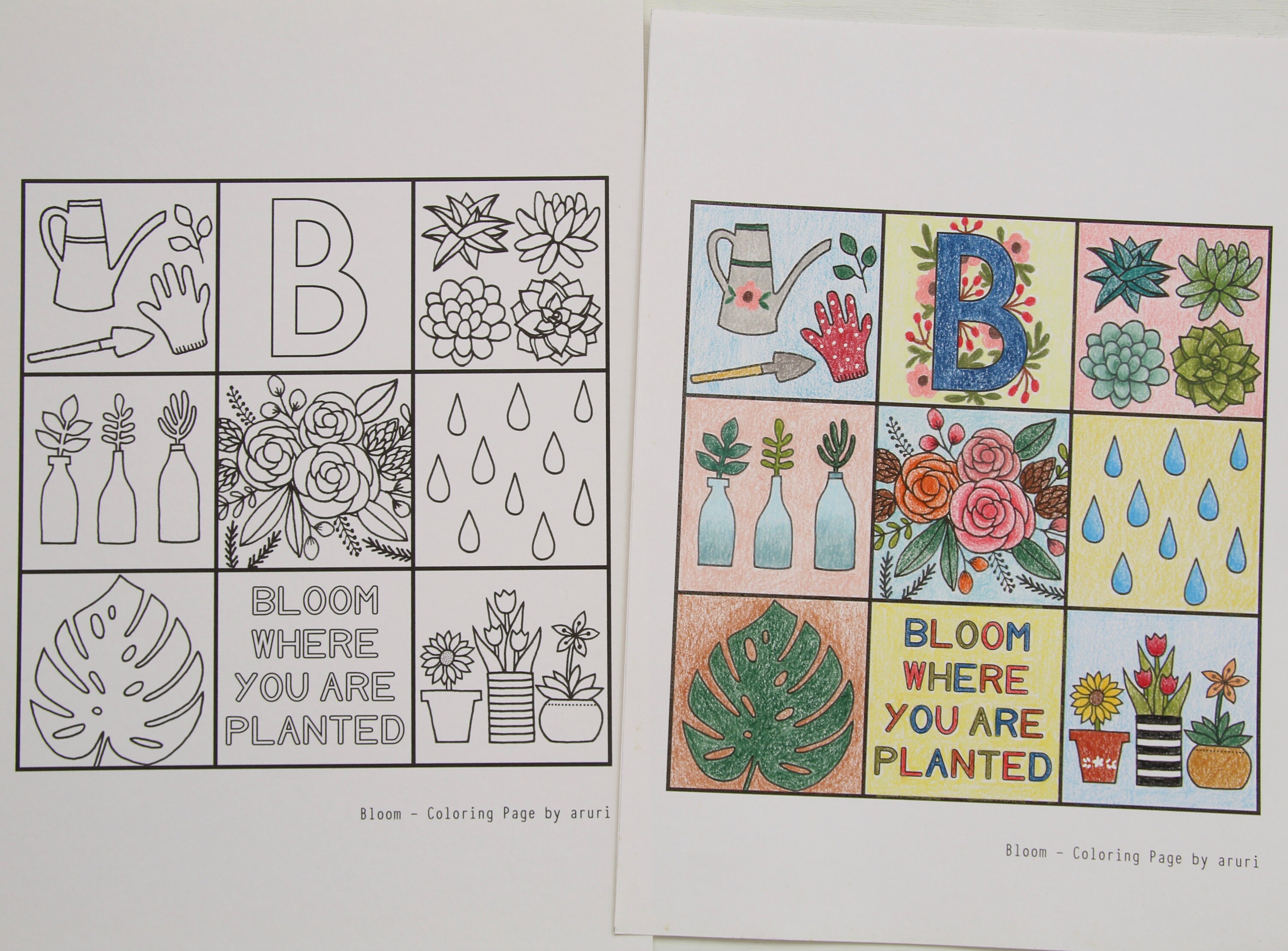 PRINTABLE Simple Easy Relaxing Coloring Pages Bundle of 3 digital ...