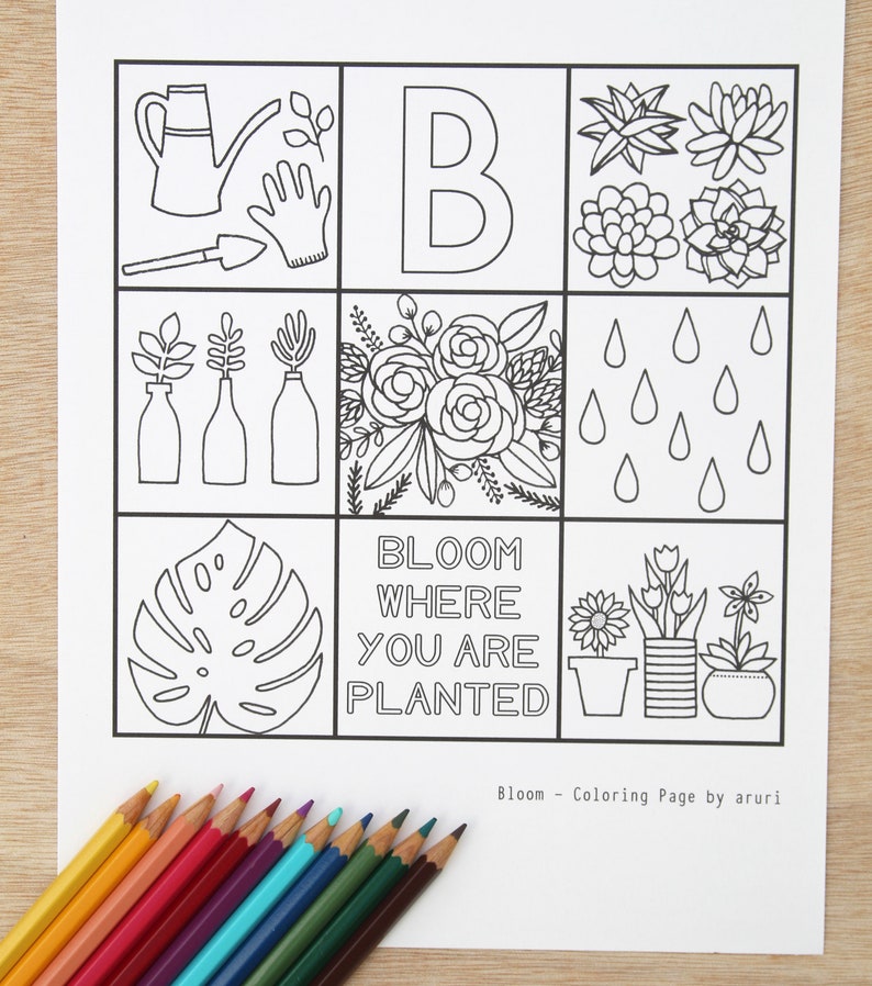 PRINTABLE Simple Easy Relaxing Coloring Pages Bundle of 3 -digital ...
