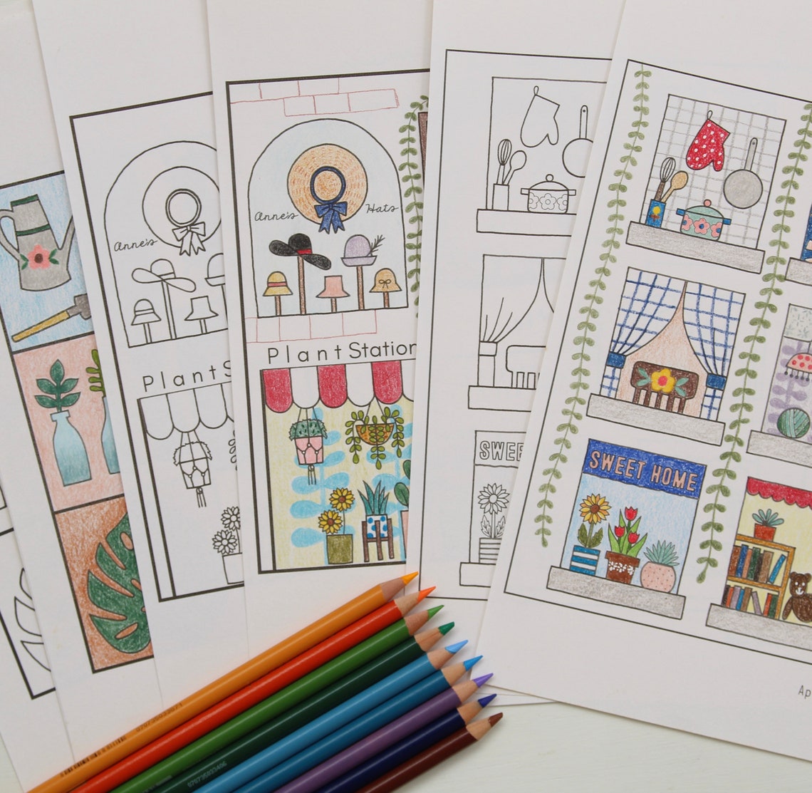 PRINTABLE Simple Easy Relaxing Coloring Pages Bundle of 3 digital ...