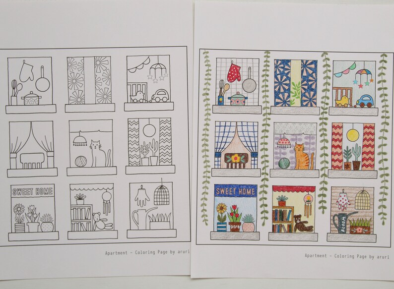 PRINTABLE Simple Easy Relaxing Coloring Pages Bundle of 3 digital ...