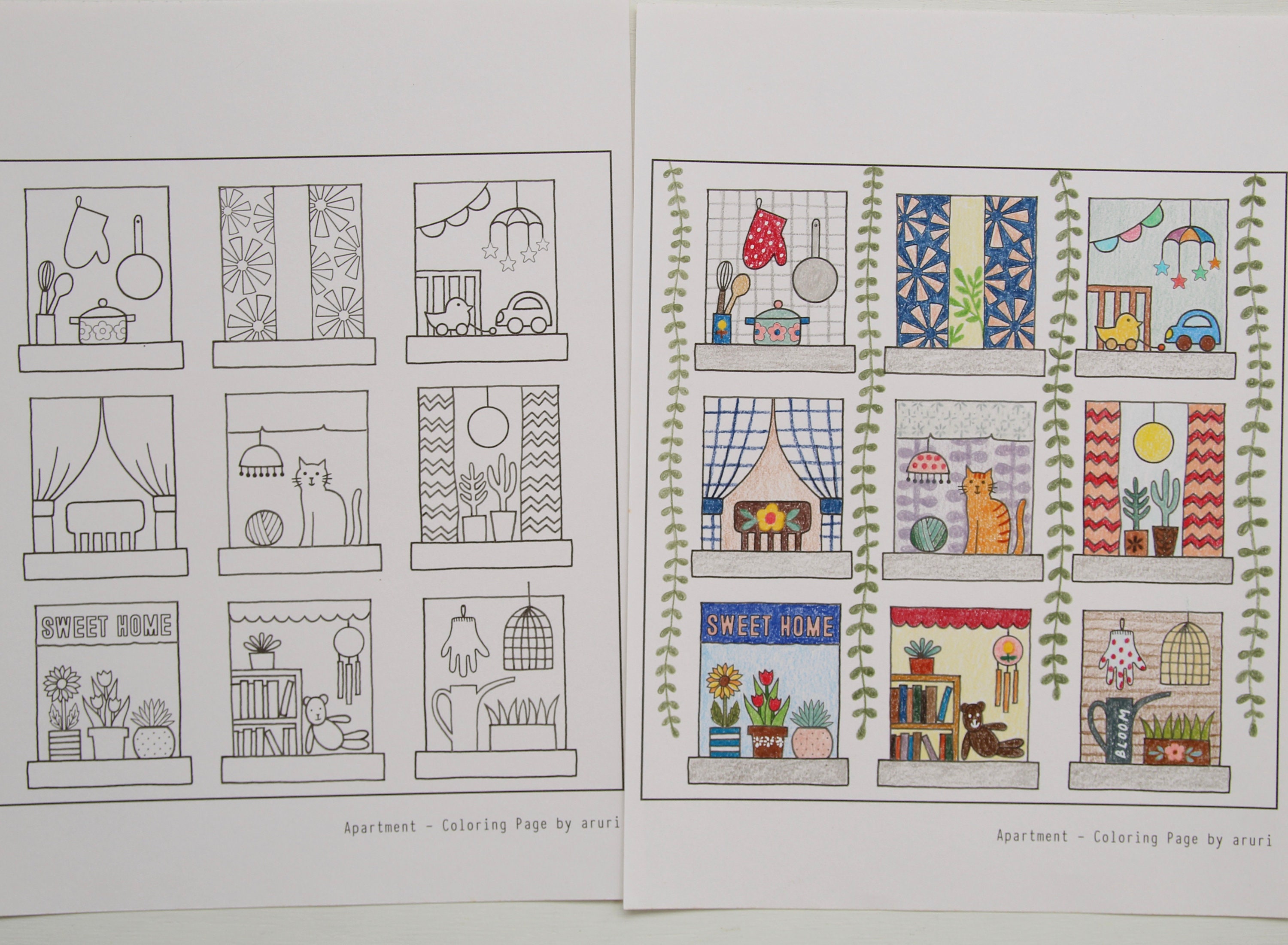 PRINTABLE Simple Easy Relaxing Coloring Pages Bundle of 3 digital ...