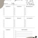 Editable Black and White Planner/scheduler, Avoiding Procrastination ...