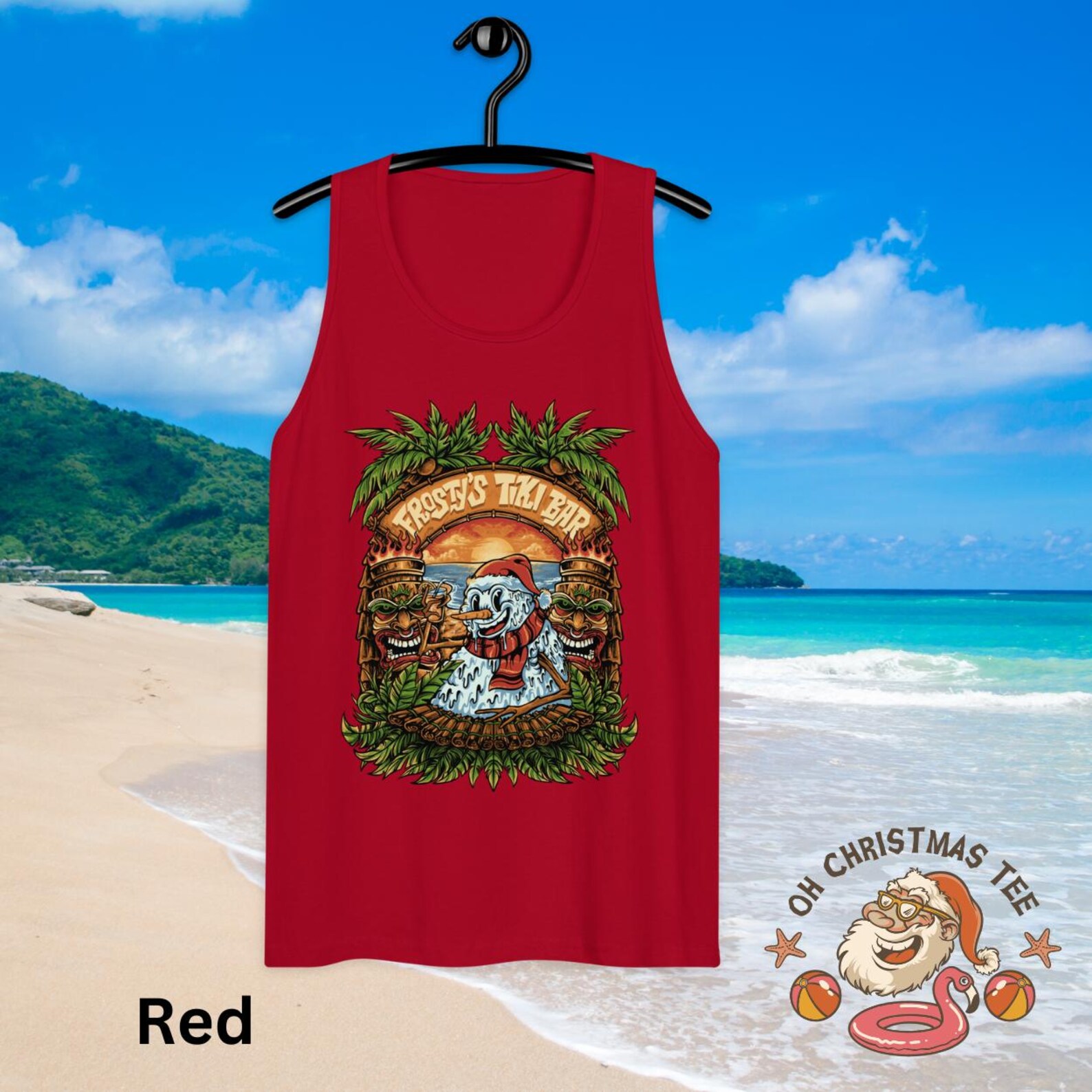 Christmas in July Tank | Frosty Shirt | Tiki Christmas | Christmas ...