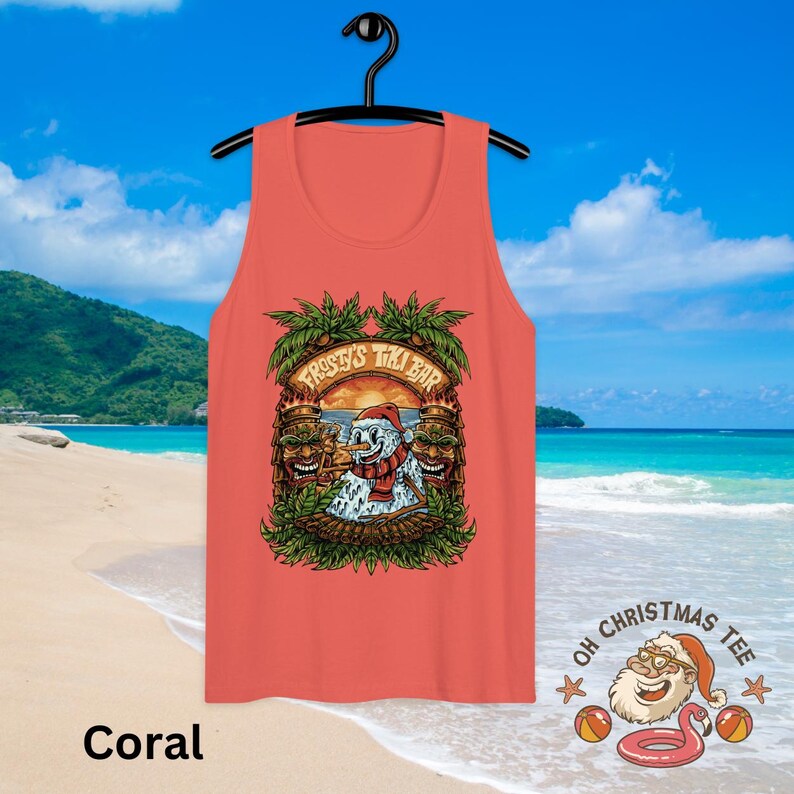 Christmas in July Tank | Frosty Shirt | Tiki Christmas | Christmas ...