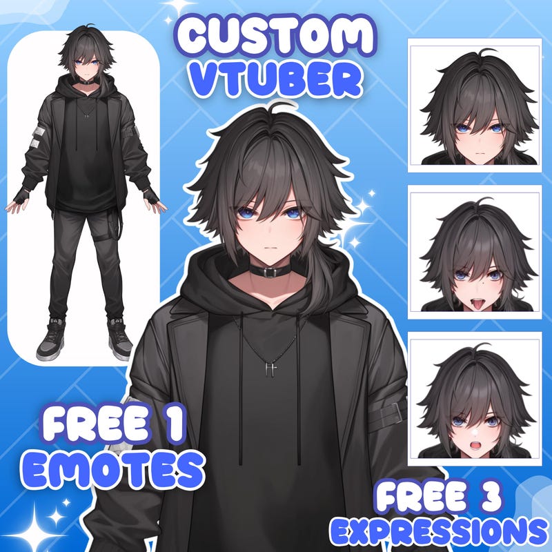 Male Vtuber Model - Etsy
