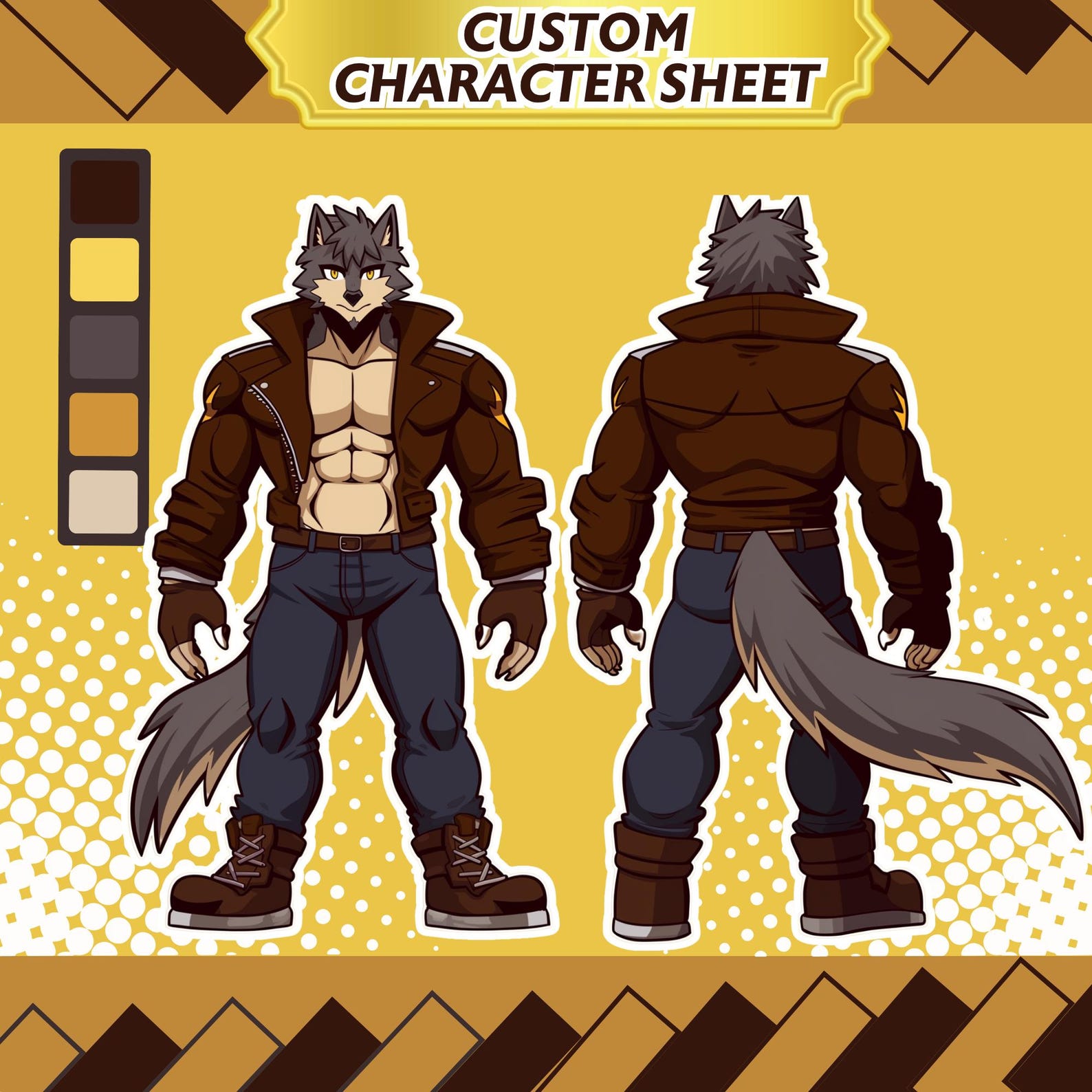 Comisión de ficha de referencia furry: Diseño personalizado de ...