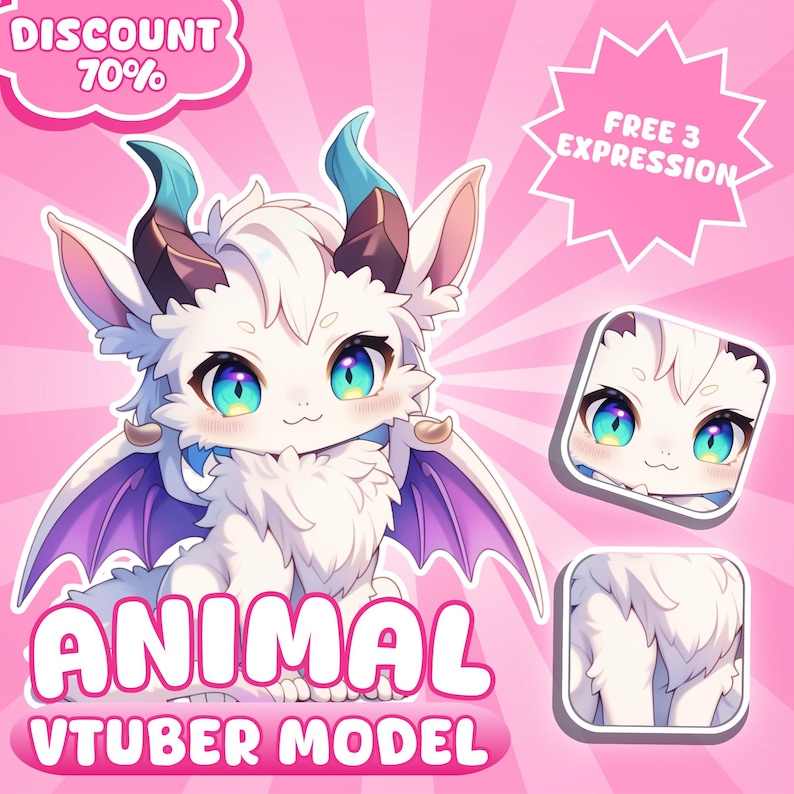 Custom Vtuber Pet Model: Live2d Commission With Rigging - Etsy