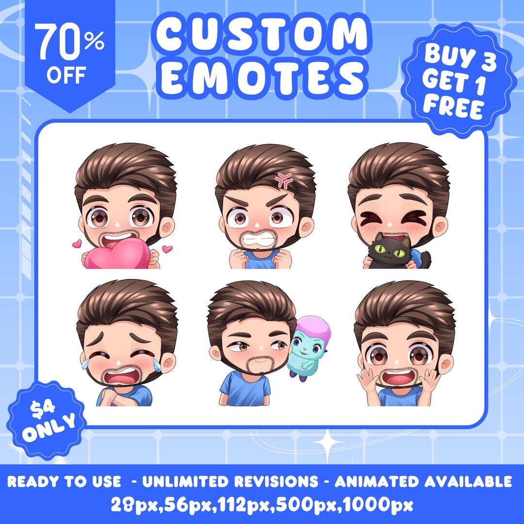 Custom Twitch Emotes | Animated Emotes | Twitch Emote for Streamer ...