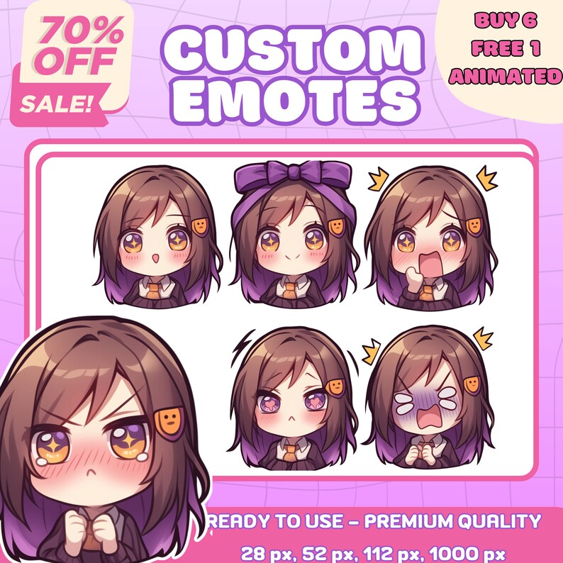 Custom Twitch Emotes Animated Emotes Twitch Emote for Streamer Cute ...
