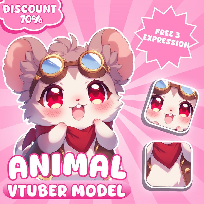 Custom Vtuber Pet Model, Live 2D Character for Streaming & Content ...